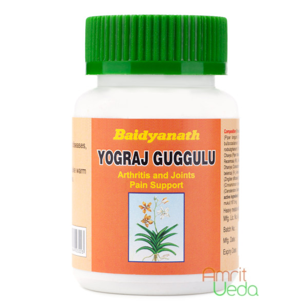 Йогарадж Гуггул Байдьянатх (Yogaraj Guggul Baidyanath), 100 таблеток ...